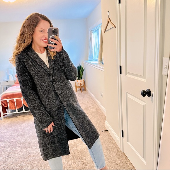 harris wharf london | Jackets & Coats | Harris Wharf London Gray Black ...